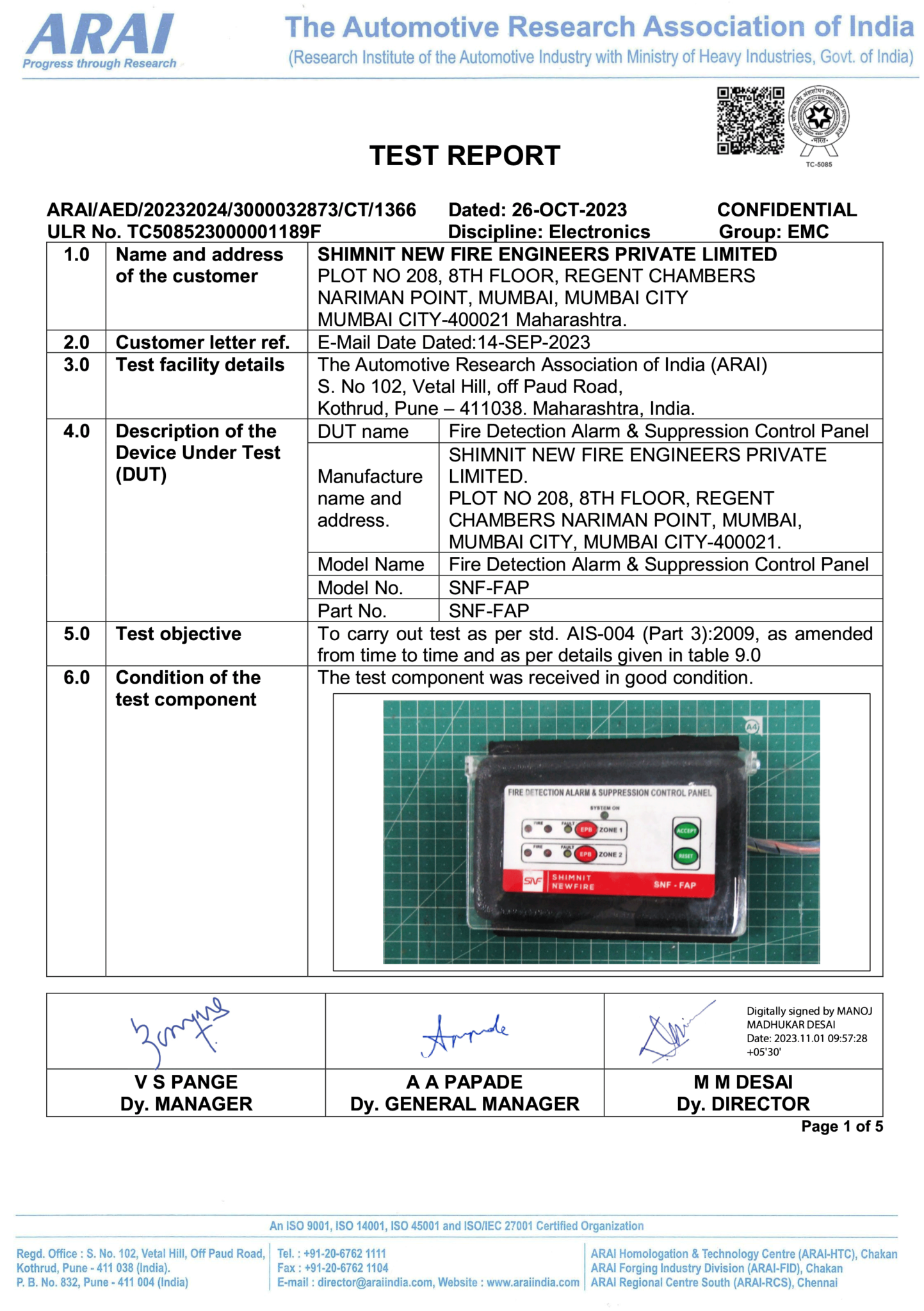 Automatic Fire Protection Systems (FDSS) for Buses - Shimnit New Fire